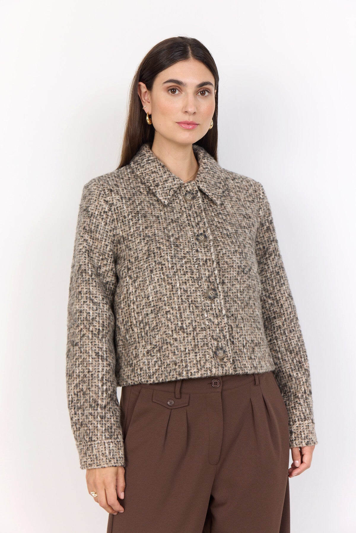 SC-SAMONE 2 Jacket in Dark brown from soyaconcept | Soyaconcept.com ...